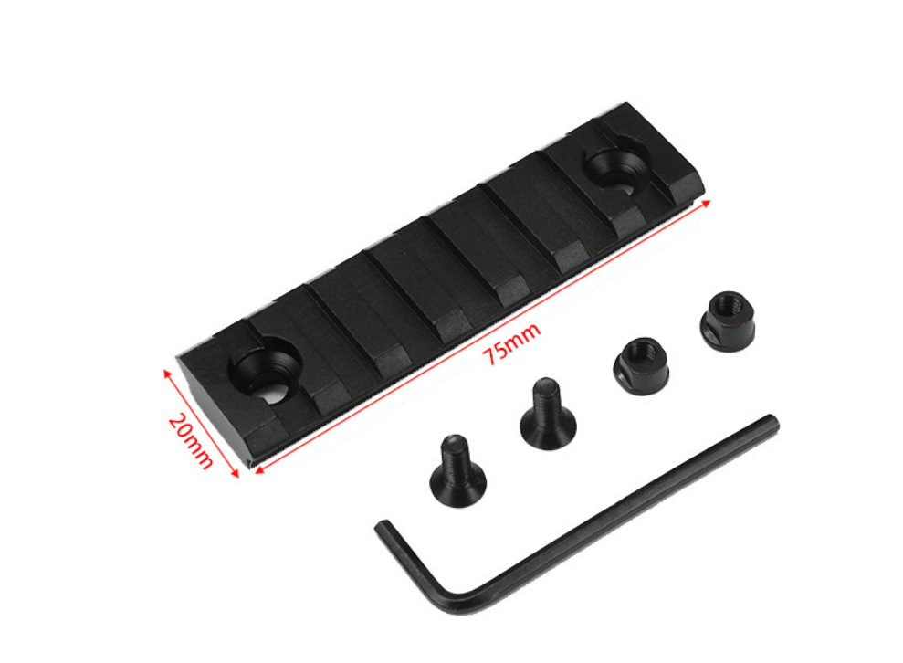 keymod 75mm 7-Slot Weaver/Picatinny Rail Mount Adapter 20mm Low Profile ...