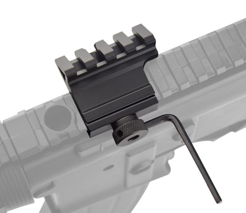 Gear 45 Degree Angled Mounting Base for 20mm Rail Airsoft Airsoft ...