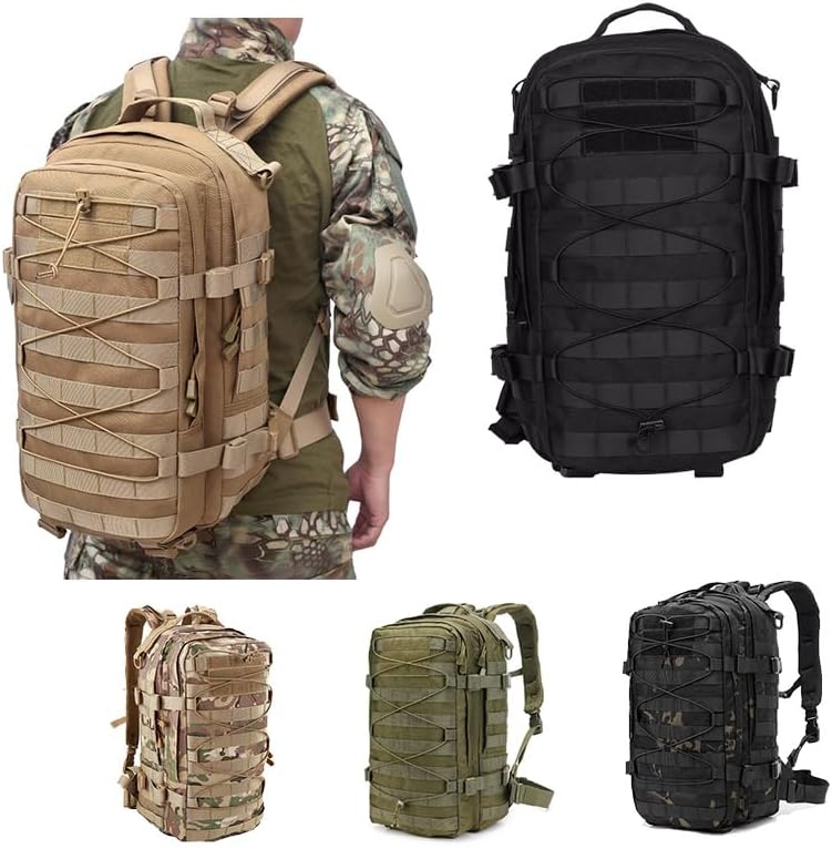 25L Tactical Backpack Military Hunting Bag Fishing Hiking Outdoor Heavy ...