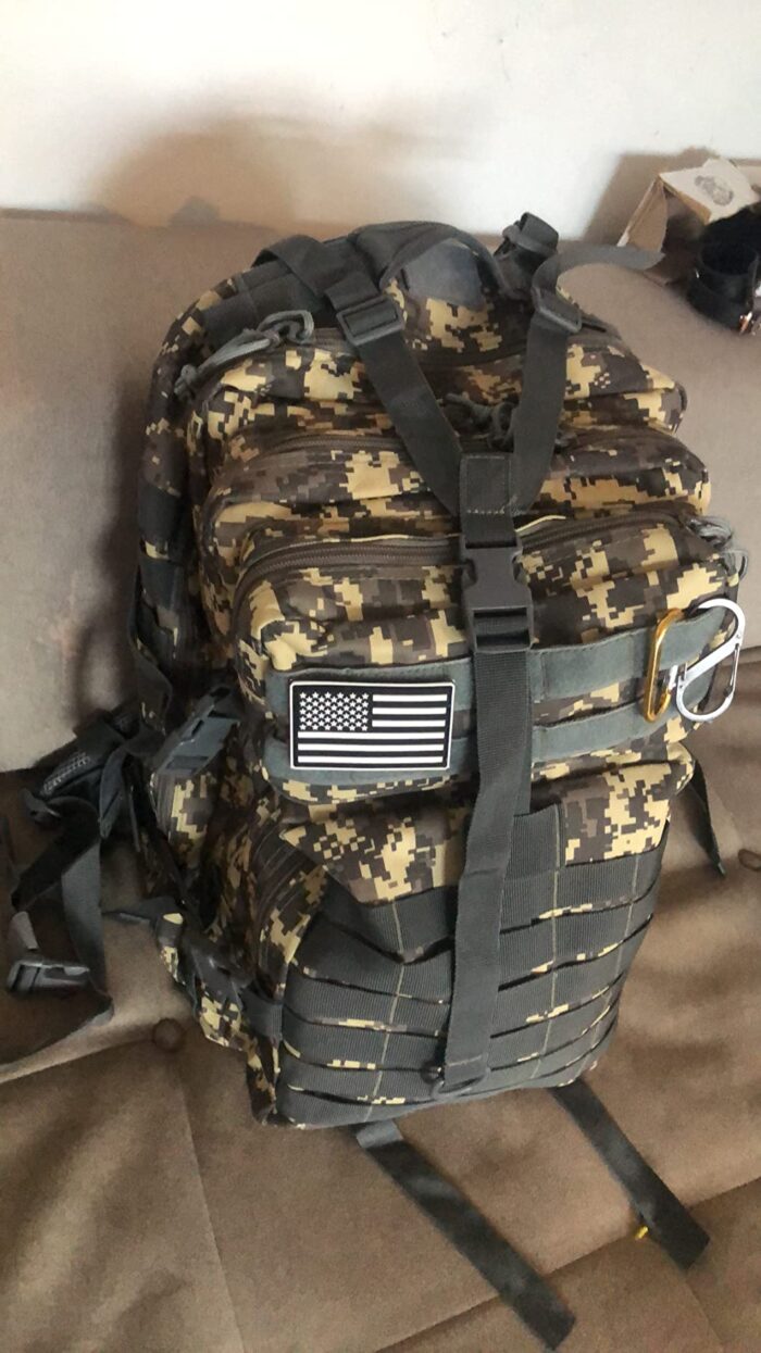45L Waterproof Tactical Backpack Large Capacity 900D High-Density ...